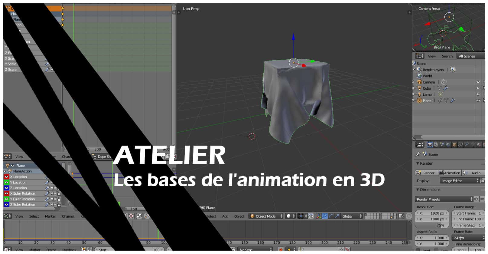 Les bases de l'animation 3D - Espace Mendès France